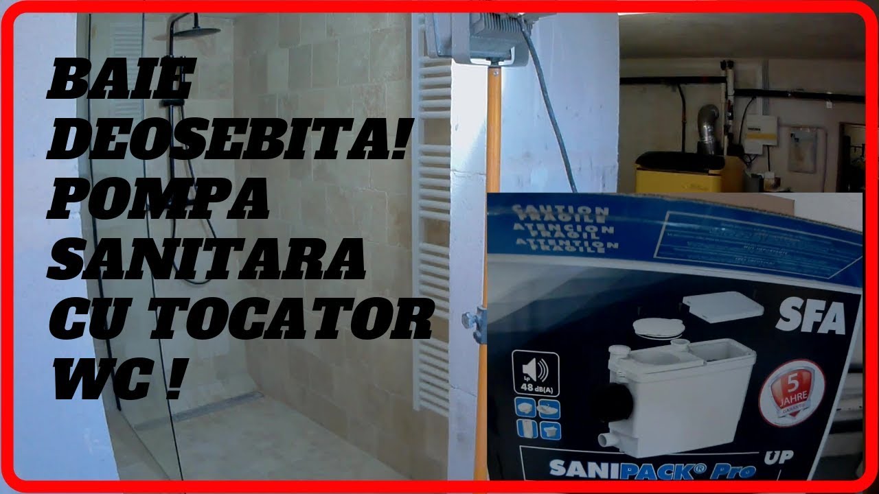 Cum faci o baie daca nu ai posibilitate de canalizare? Montezi o pompa ...