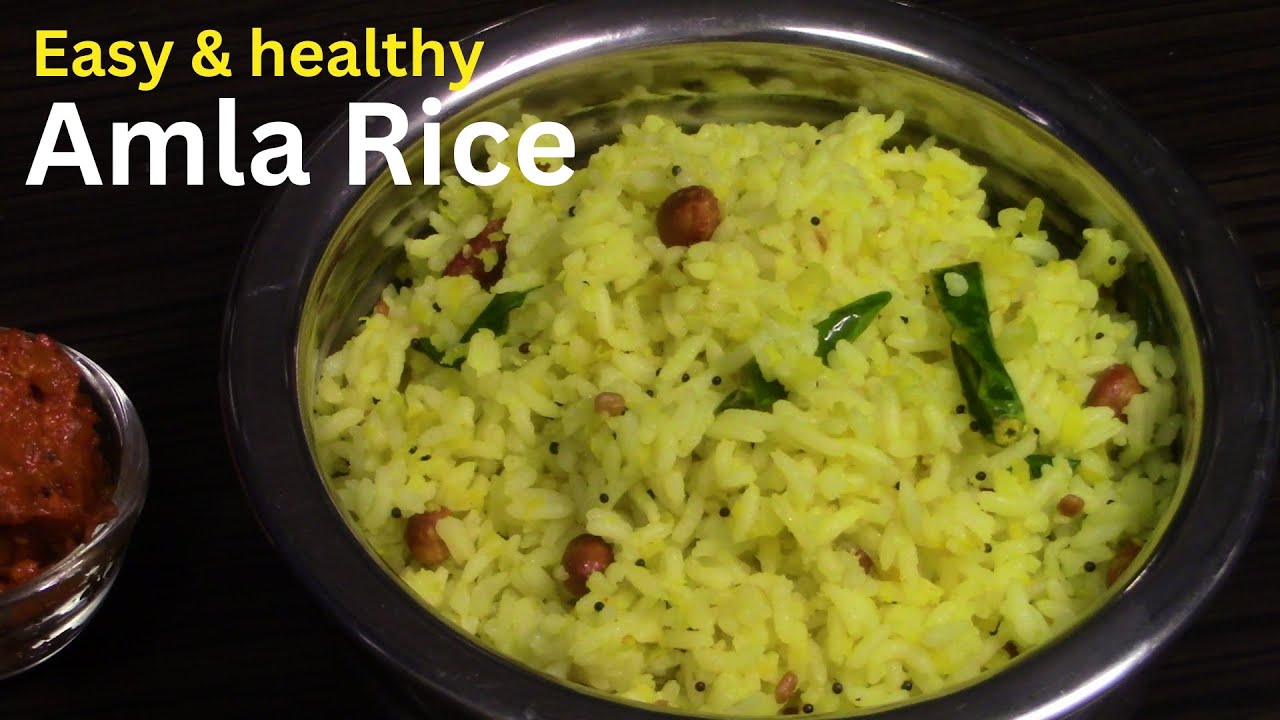 Healthy Amla Rice recipe | Quick One Pot Meal or Lunch box Recipe ...