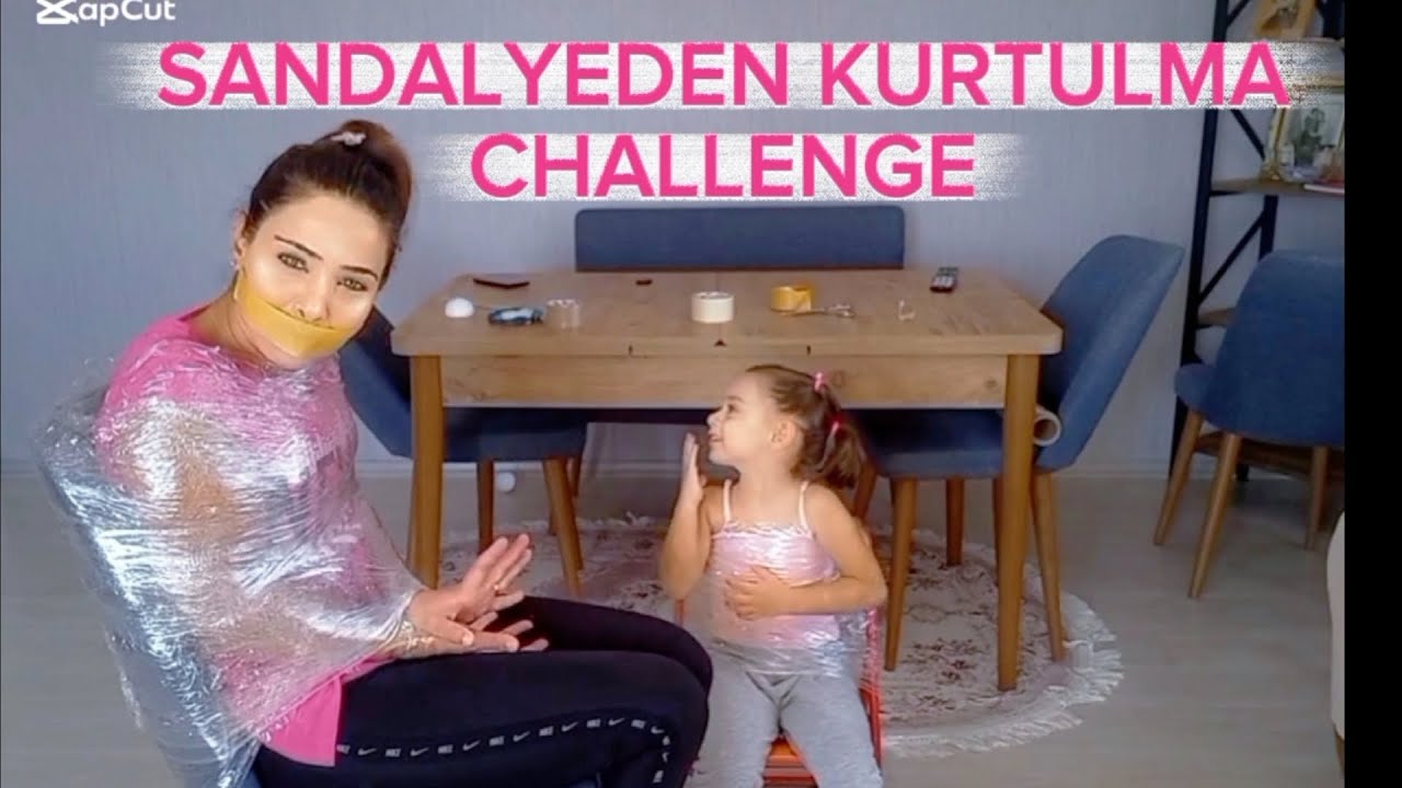 SANDALYEDEN KURTULMA CHALLENGE 🔥 | DUCK TAPE ESCAPE CHALLENGE 😂 | OYUN ...