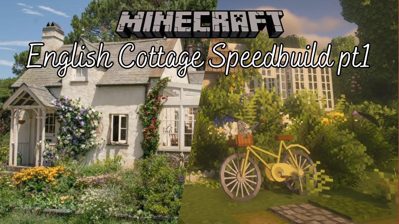 Cottagecore English House🌷| Pinterest to MC | Minecraft Speedbuild ...