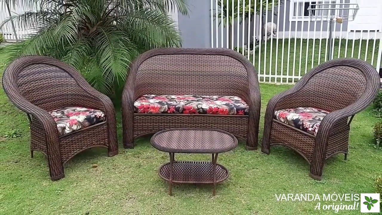 Vídeo De Sofá E Poltronas Área Externa, Varanda Móveis - YouTube