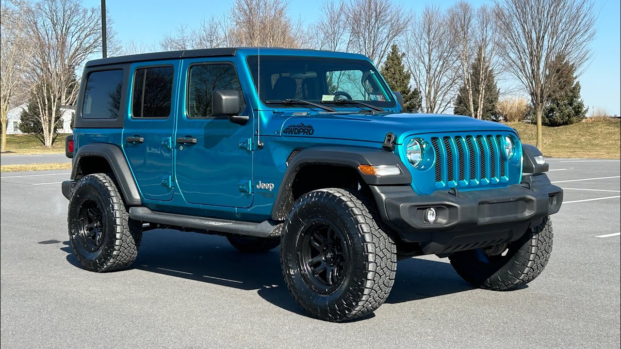 2020 Jeep Wrangler 4x4 Sport 4WDPRO Leveled, bilstien shocks, Fuel ...