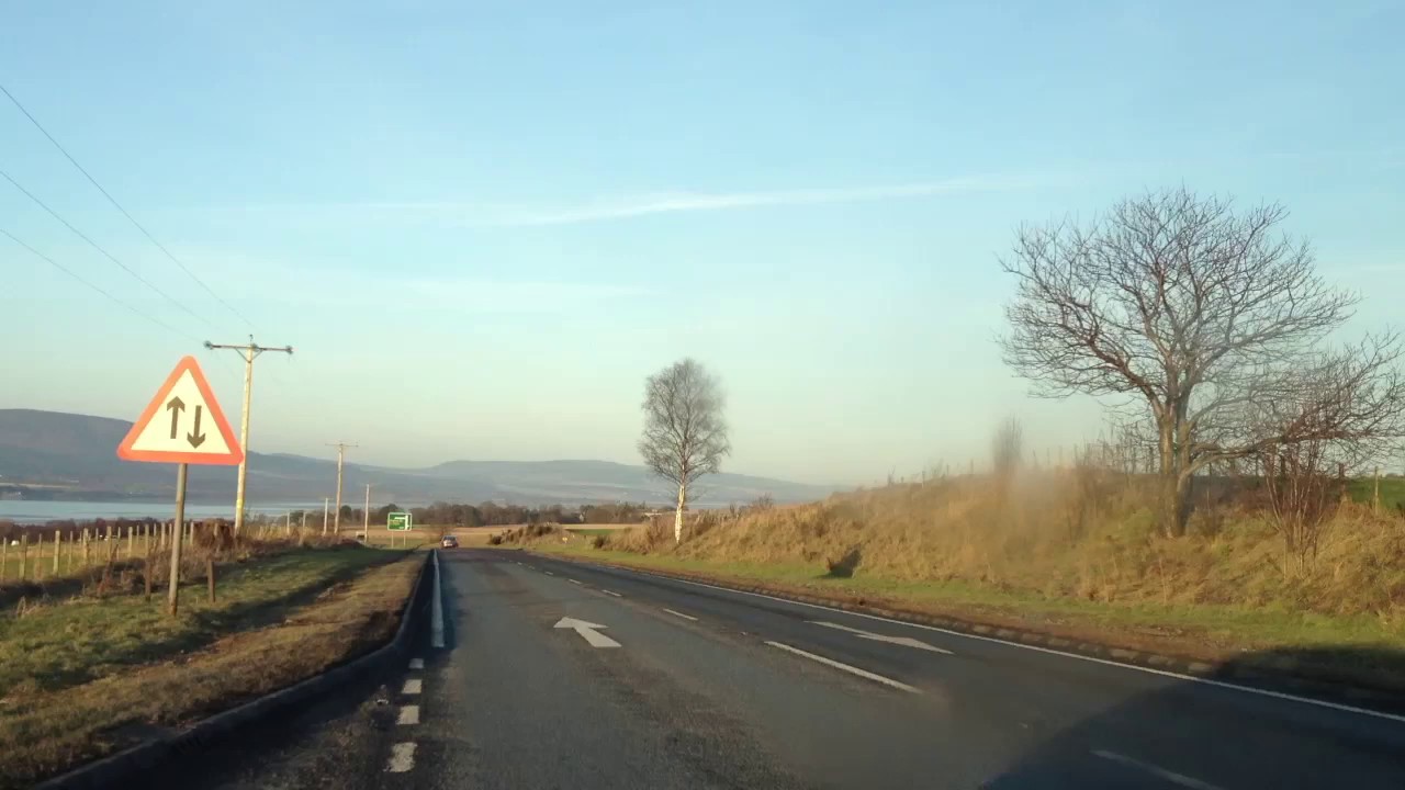 A9, Cromarty Bridge over Cromarty Firth to Evanton, Scotland. - YouTube