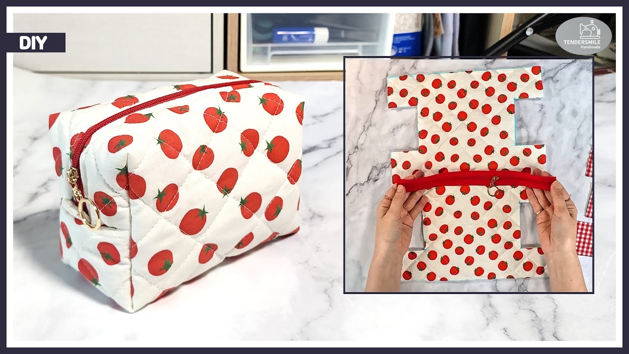 Perfect Size! 🧵 Easy Square Zipper Pouch - YouTube
