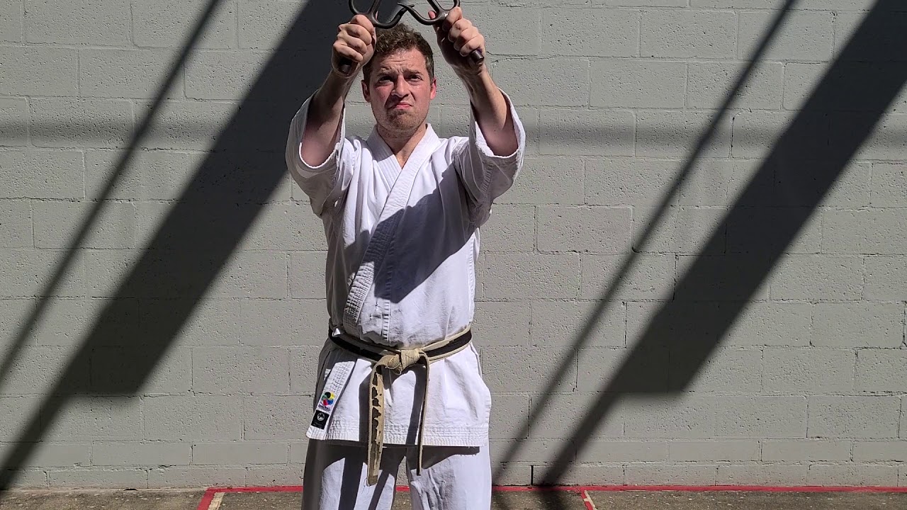 Sai - Jodan Morote Uke - double high block - YouTube