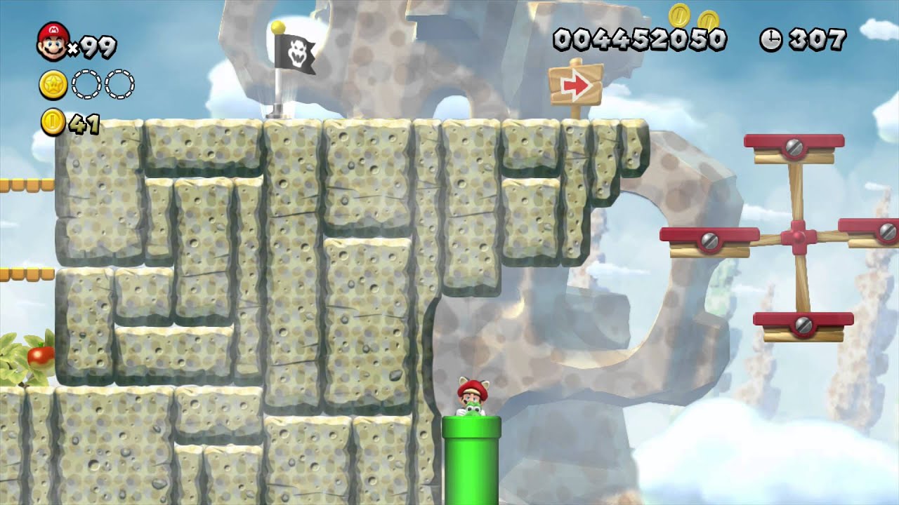 New Super Mario Bros. U ~ Rock-Candy Mines-1 (Star Coin Guide) - YouTube