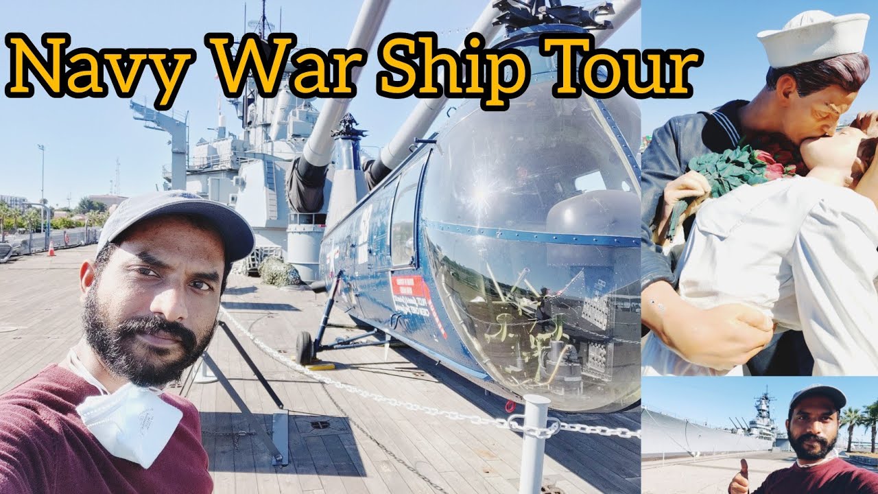 NAVY BATTLESHIP TOUR|| Battleship USS Iowa Museum||Los Angeles Tour ...