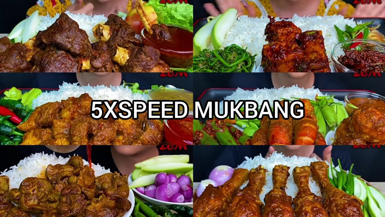 BEST FOOD EATING COMPILATION ASMR | 5XSPEED EATING MUKBANG SOUNDS ...