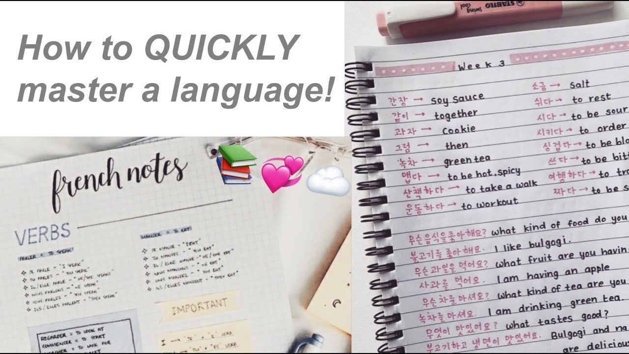 How to QUICKLY master any language//tips to learn fast🤍 - YouTube