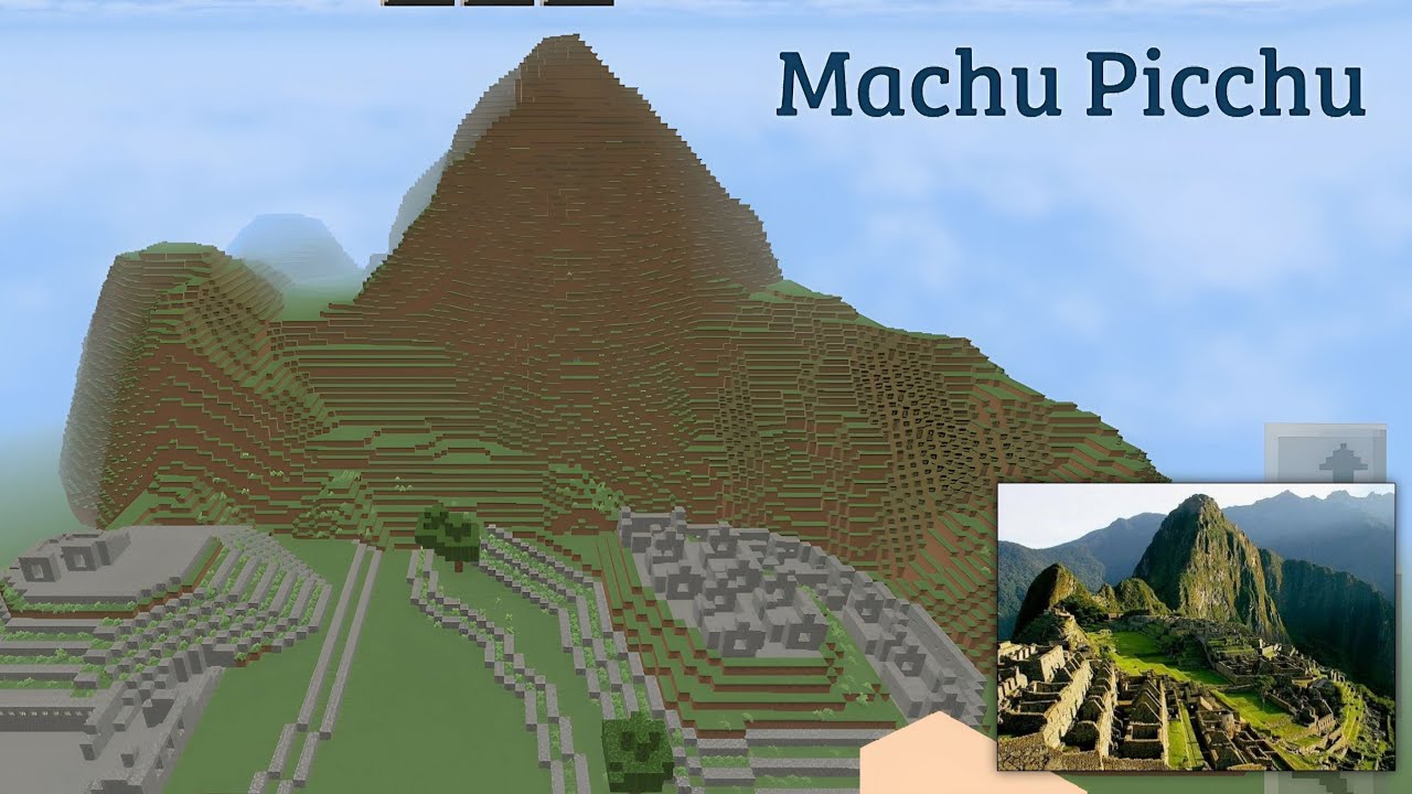 Machu Picchu Peru one of the Seven wonders of the world In Minecraft ...