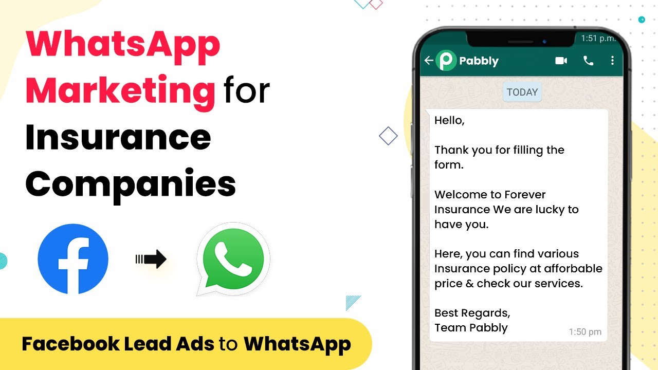 Instantly Send Insurance Brochure with Facebook Leads on WhatsApp ...
