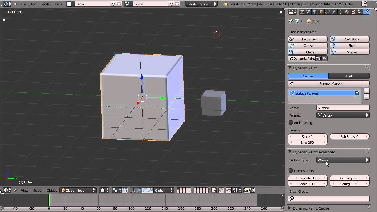 iWave + Dynamic paint - how to - YouTube