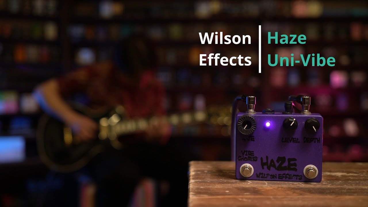 Wilson Effects Haze Uni-Vibe - DMTR Pedal Shop #быстрообзор - YouTube