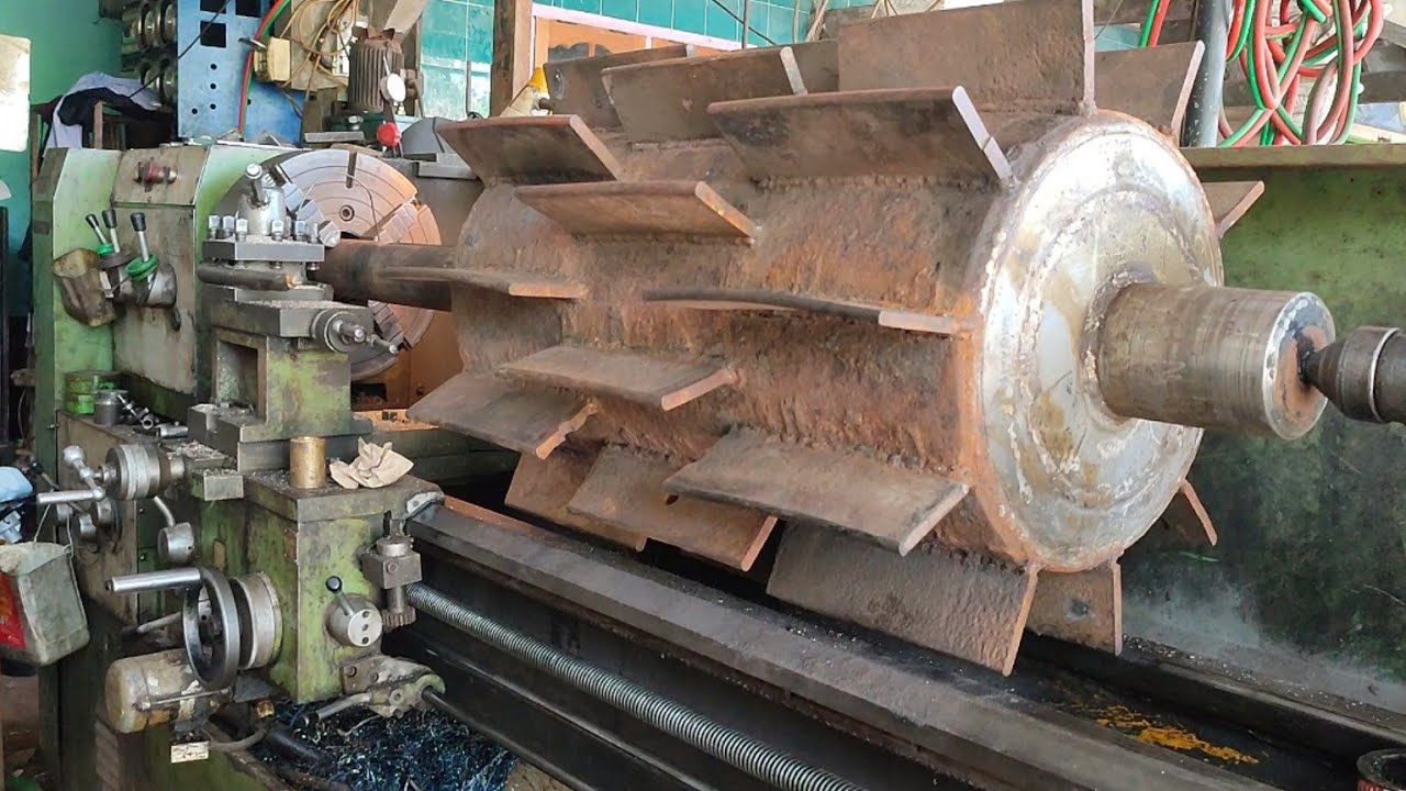 Machining job,grinding technique for repairing giant propeller shafts ...