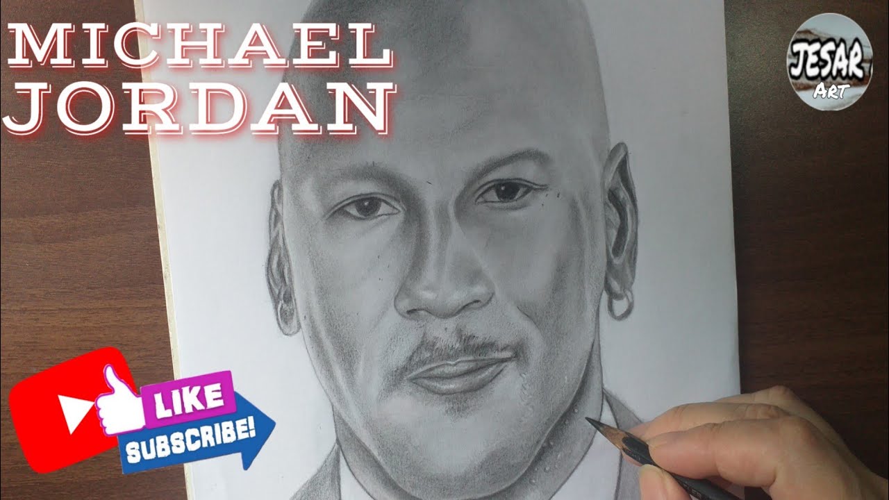 How to draw Michael Jordan | jesar art - YouTube