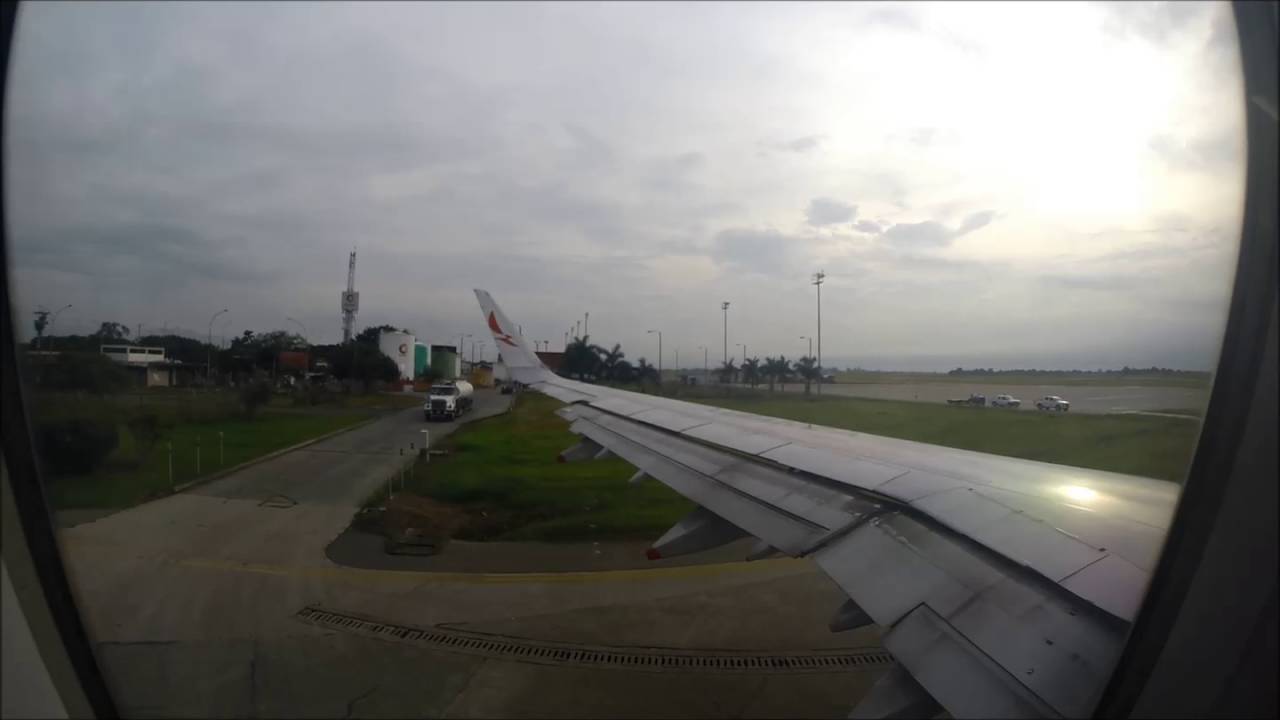 Push back, start up, taxi and take off - Avianca A321 - Cali - YouTube