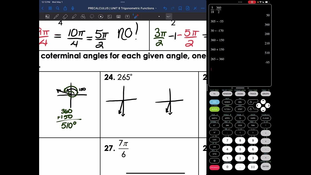 TF1 Coterminal Angles - YouTube