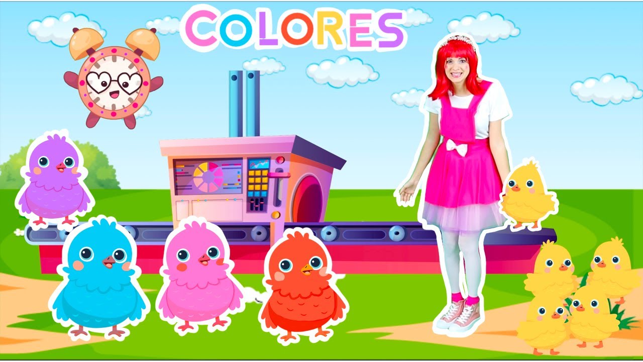 💚LOS POLLITOS de COLORES 💜 aprender los colores para niños - YouTube