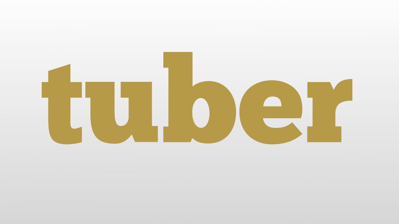 tuber meaning and pronunciation - YouTube