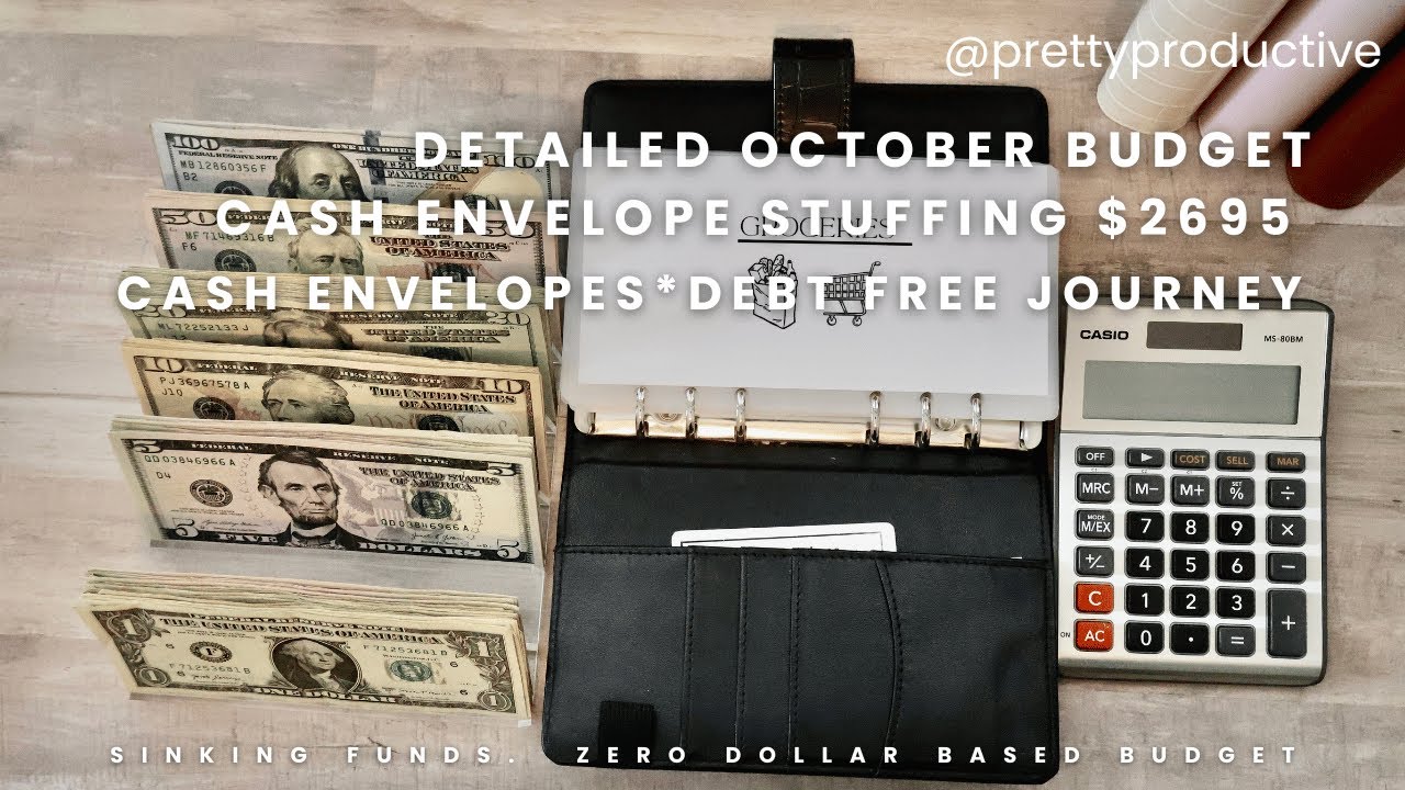DETAILED OCTOBER BUDGET | Cash Envelope Stuffing $2695 - YouTube