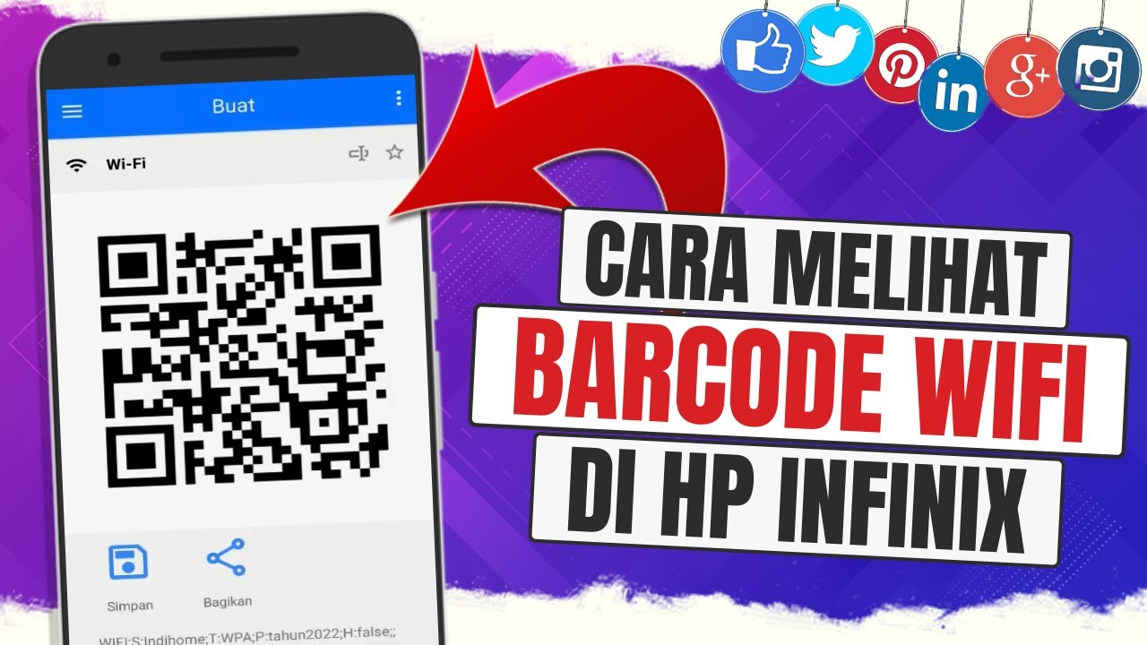 Cara Melihat Barcode WiFi di HP Infinix - YouTube