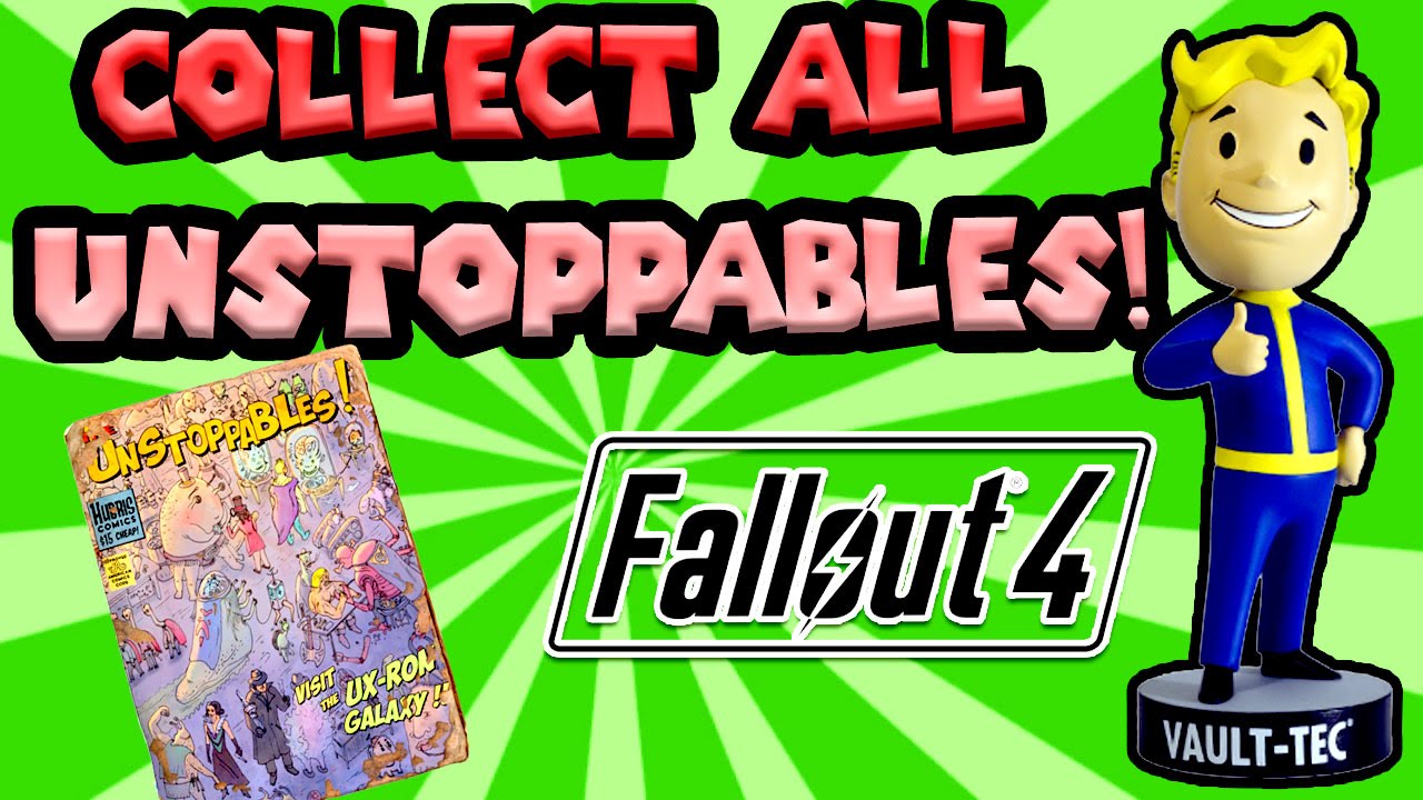 FALLOUT 4 GUIDE: All Unstoppables Magazine Locations - YouTube