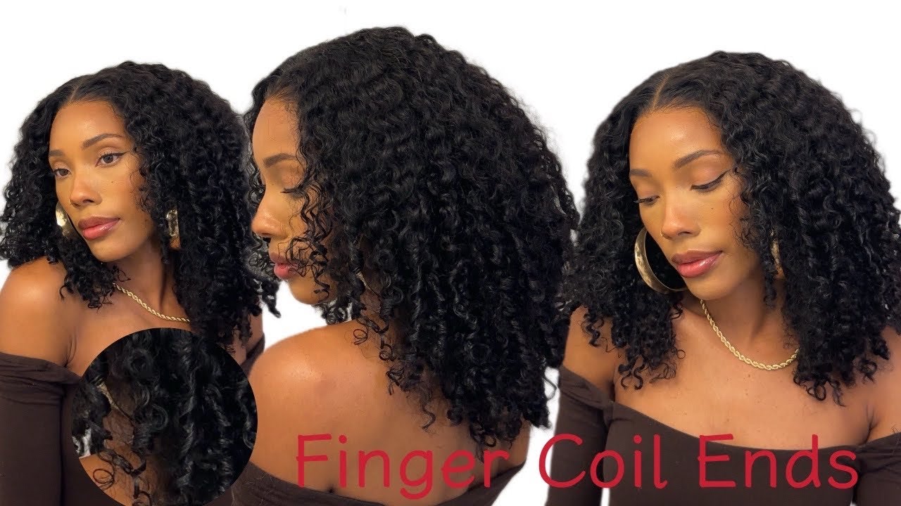 The Perfect Wash n Go! | Glueless Finger Coil HD Wig| Beauty Forever ...