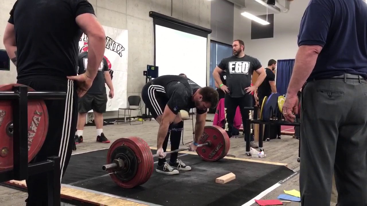 USAPL WA state deadlift record (-105 kg weight class, raw, open). - YouTube
