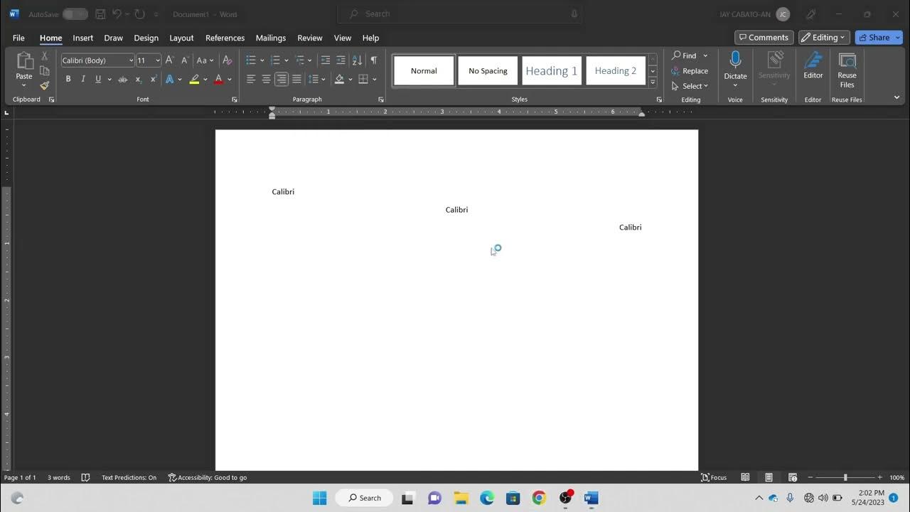 MS Word Text Alignment - YouTube
