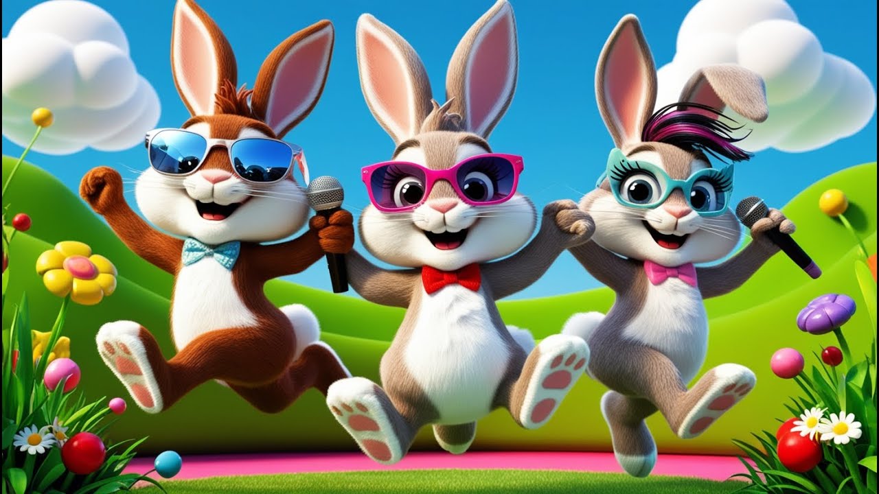 Sleeping Bunnies Hop Hop Hop | Bunnies Song and Nursery Rhyme with ...