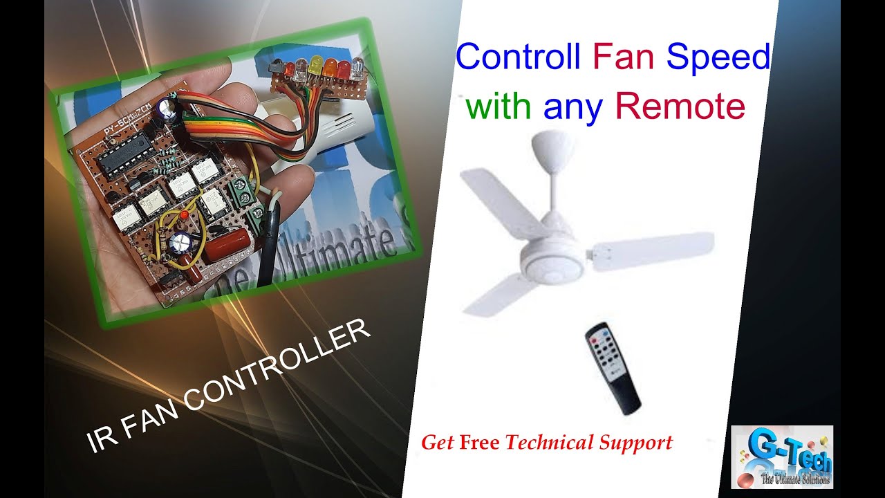 How to make Remote Control Fan II Use any Remote to Change Fan Speed ...