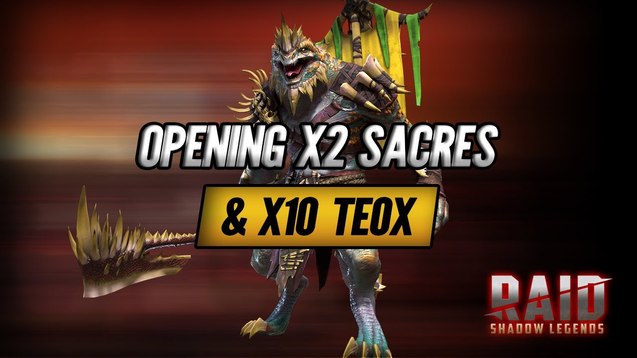 J'ouvre tous mes éclats Sacrés pour le x2 et x10 Teox ! - Raid Shadow ...