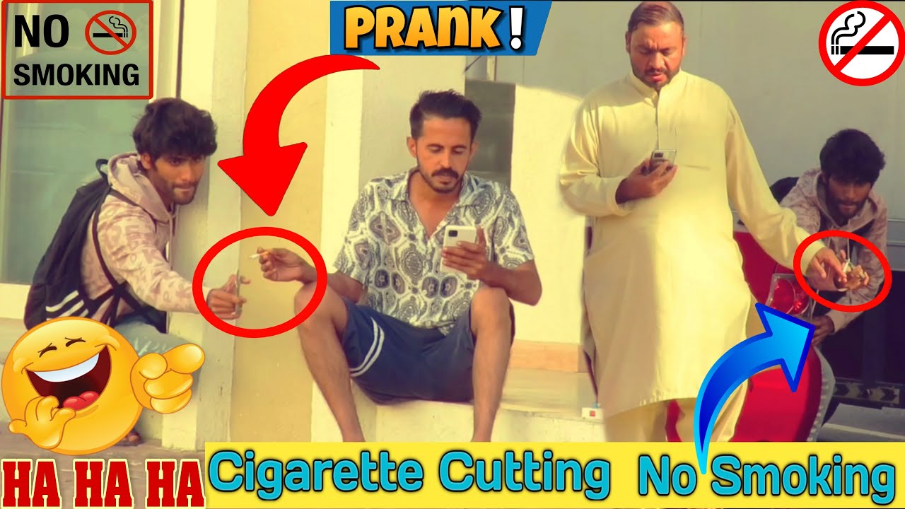 Cigarette Cutting prank part 1 | Smoking prank | Funny Prank | No ...