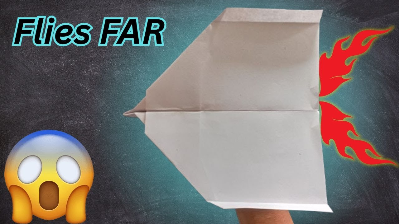 FLIES OVER 200 FEET! How to Create the ULTIMATE Easy Paper Airplane in Just 5 Minute - YouTube