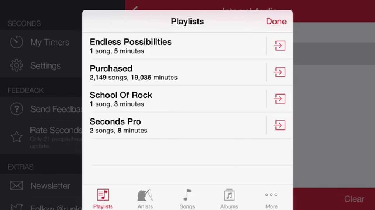 Seconds Pro - How to play a song for each set - YouTube