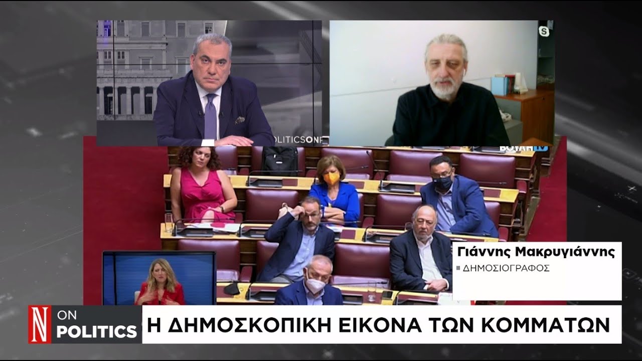 Η δημοσκοπική εικόνα των κομμάτων - YouTube