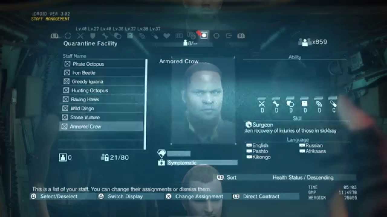 DIAMOND DOGS & MOTHER BASE 17: Quarantine the Epidemic (1 of 2) - METAL ...