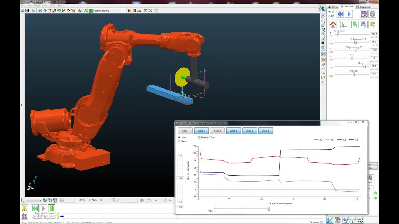 PowerMILL Focus Robot Wood Cutting Sim - YouTube