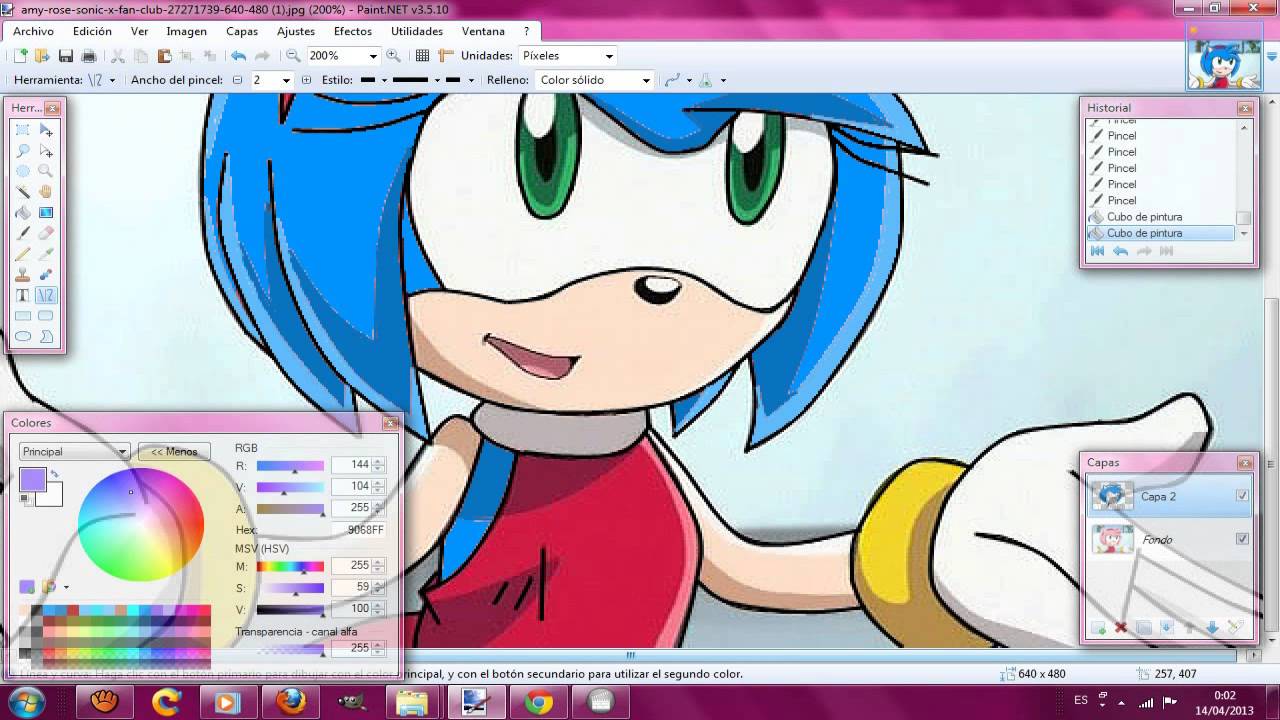 Recolor de un personaje de Sonic, Tutorial - YouTube