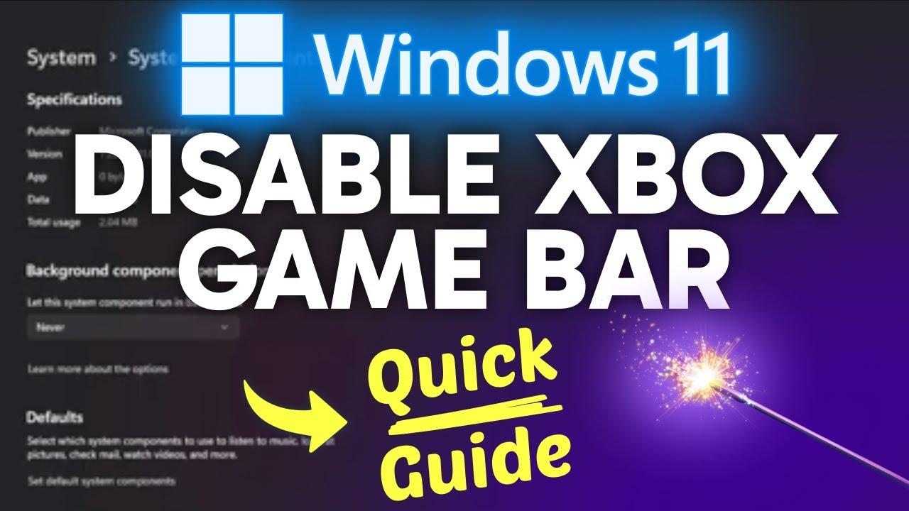 How to Disable Xbox Game Bar in Windows 11 (Step by Step) 2025 - YouTube