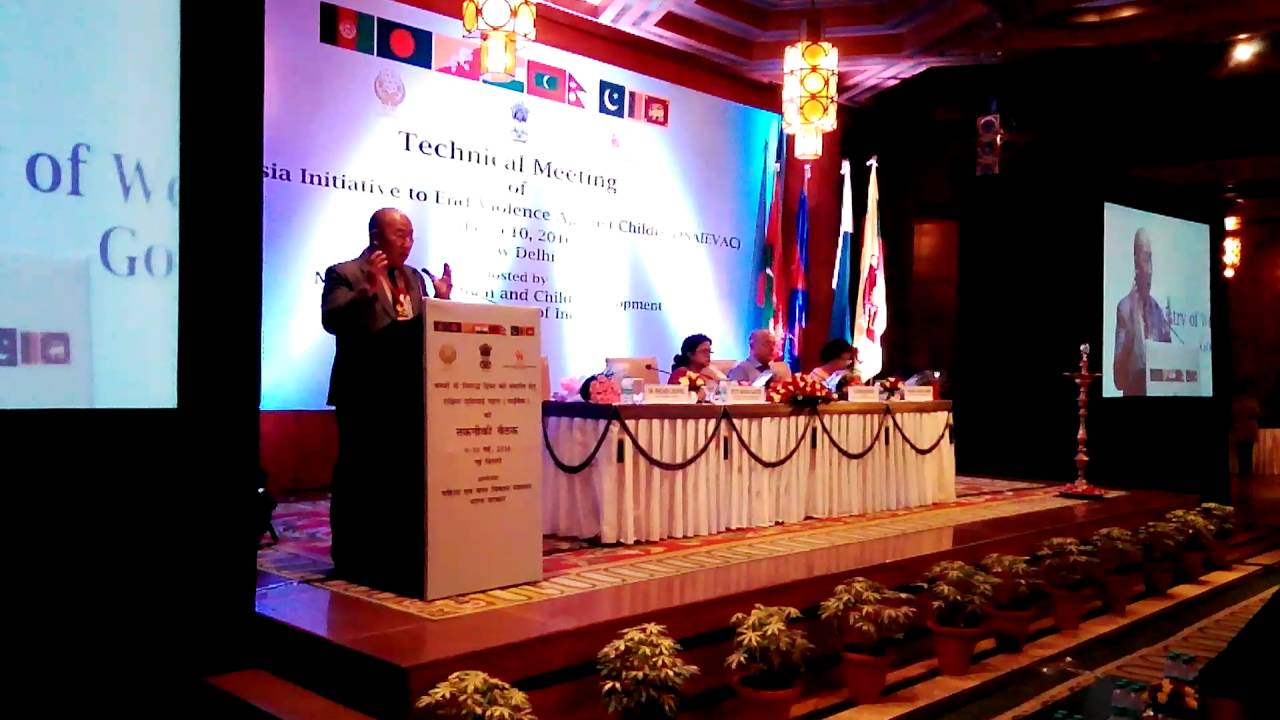 Dr. Rinchen Chophel's (DG, SAIEVAC) addressing the SAIEVAC Technical ...