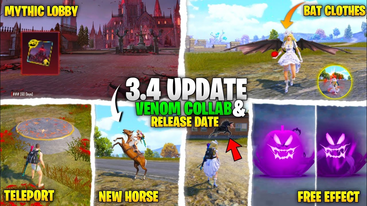 🔥 BGMI PUBG New 3.4 BLOODMOON AWAKENING & VENOM COLLAB Update Here ...