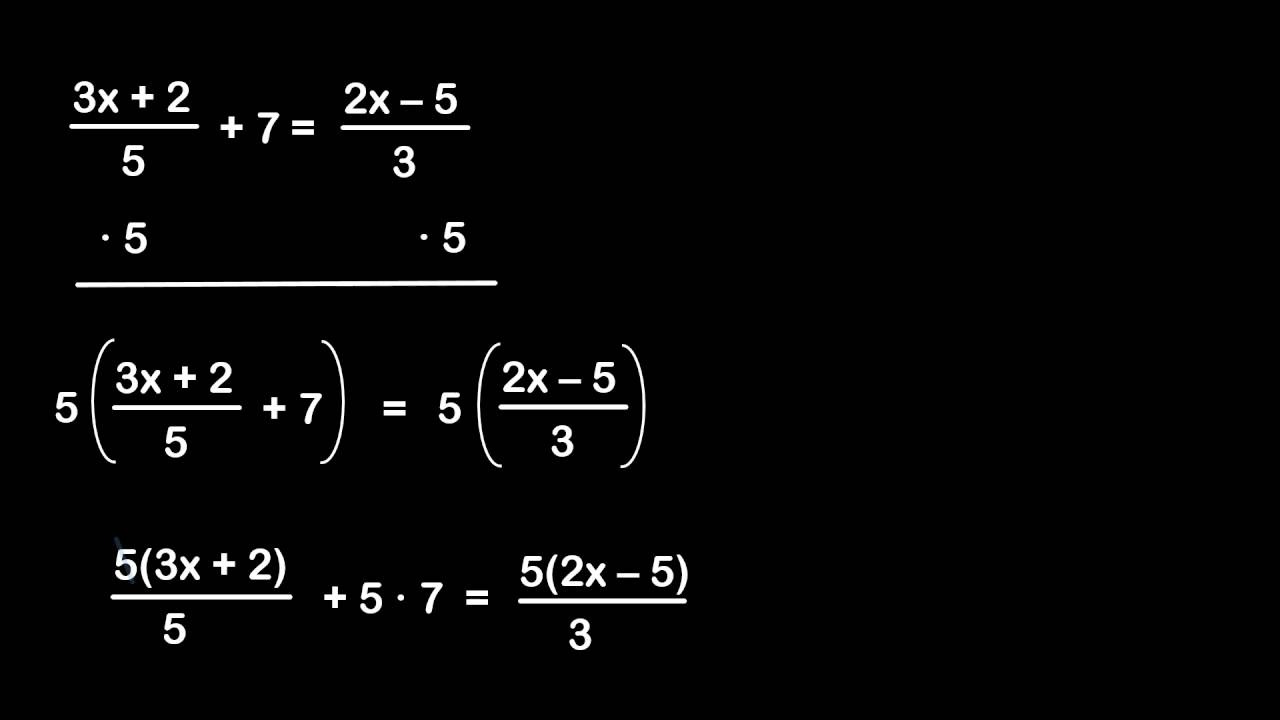 Advanced Linear Equations 2 - YouTube
