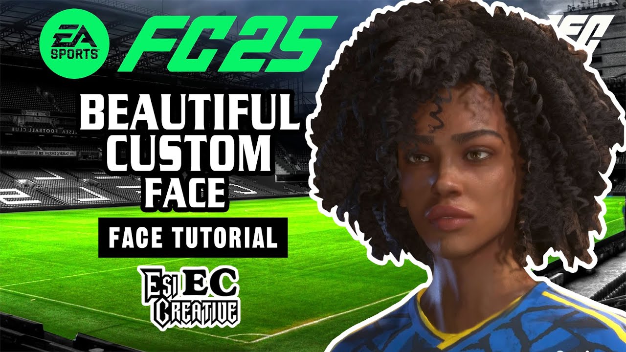 Beautiful custom face tutorial creation EA FC 25 clubs and career mod ...