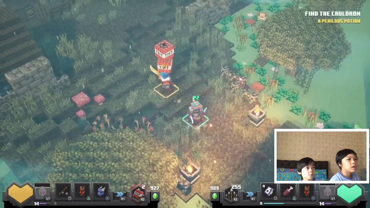 Minecraft Dungeons Boss Fight Smash The Cauldron - YouTube