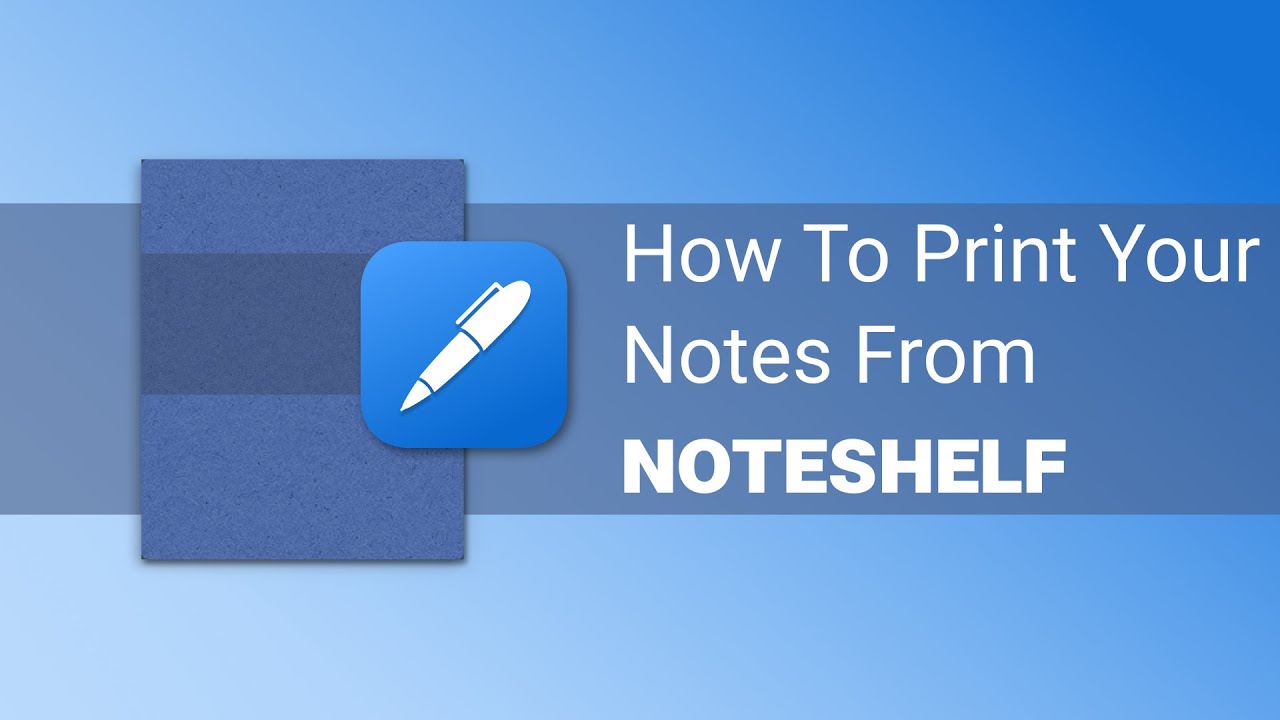 How to export your notes to the Printer in Noteshelf Android - YouTube