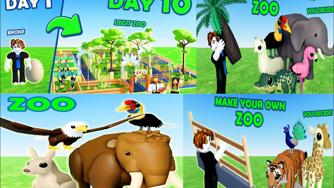 Building My Dream Zoo in Roblox 🦁🐒 🐘 | Build Your Own Zoo| Roblox Rider ...
