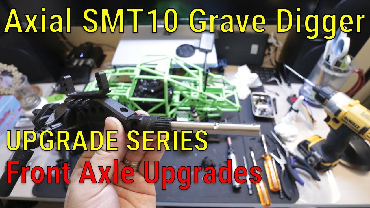 Axial SMT10 Grave Digger Upgrade Series - Part 3 - Front Axle Tubes and ...