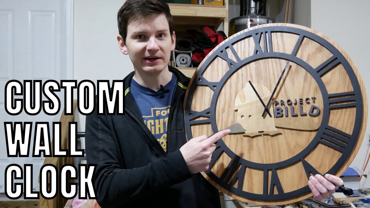 How to Make a Custom Wall Clock - YouTube