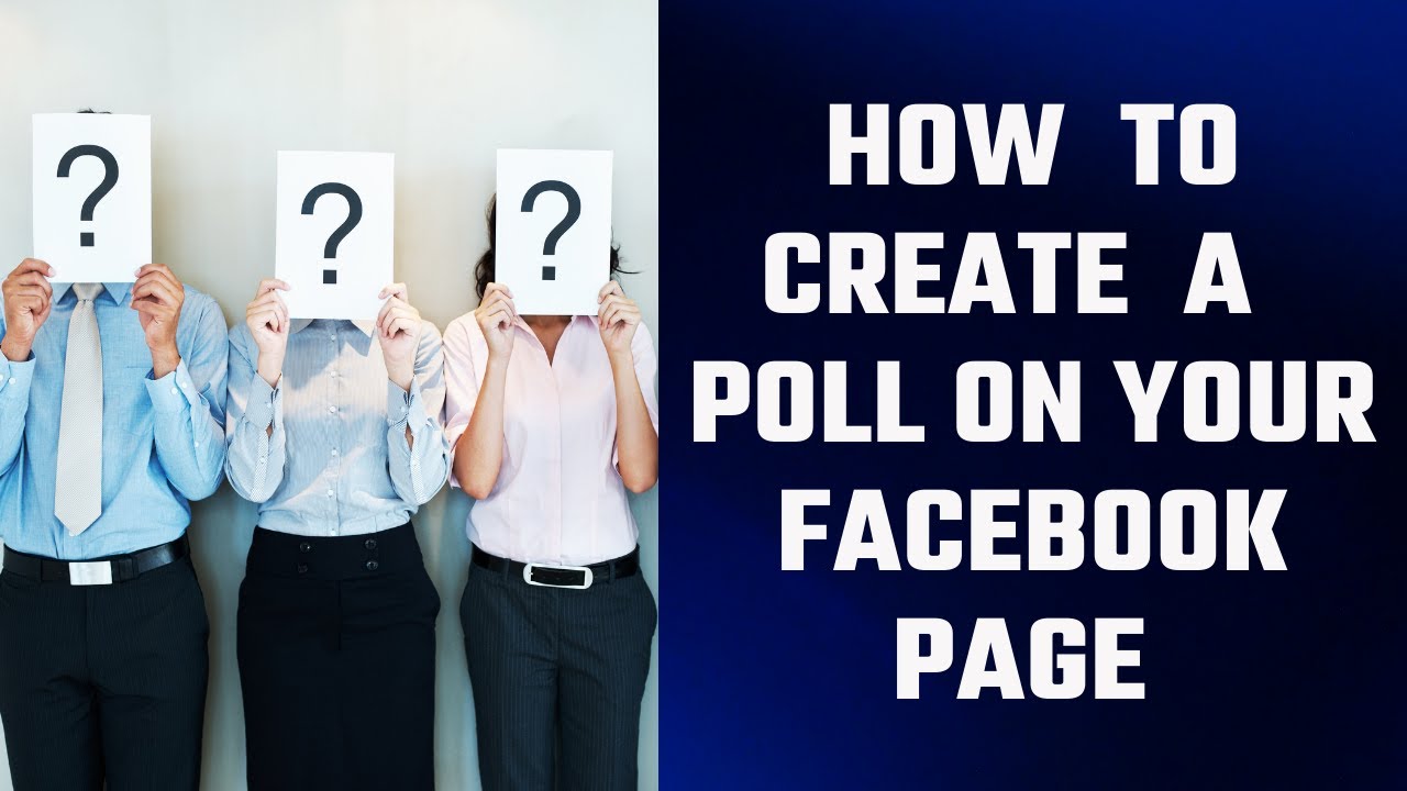 How To Create A poll On Your Facebook Page - YouTube